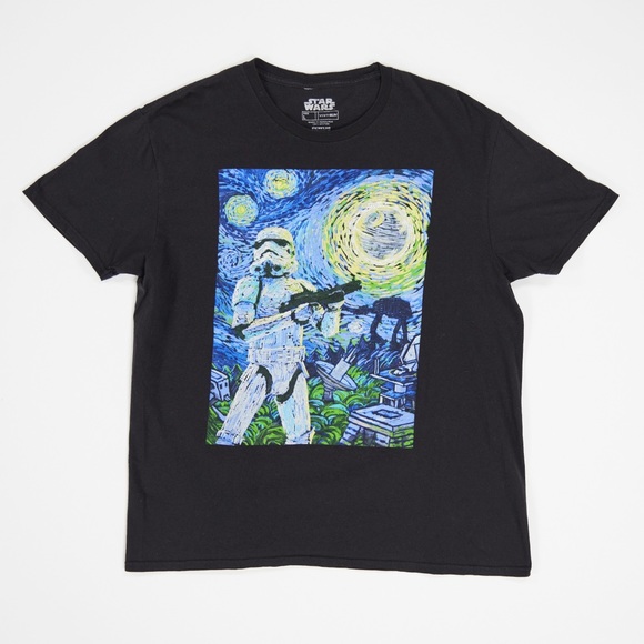 Star Wars | Shirts | Star Wars Stormtroopers Starry Night Tshirt Black ...